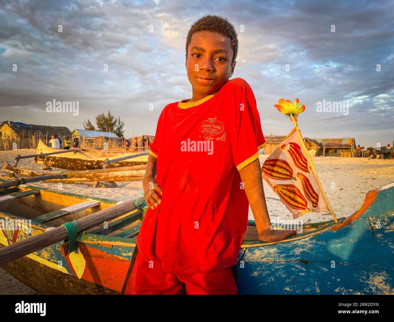 Madagascar, portrait of a young boy Stock Photo - Alamy