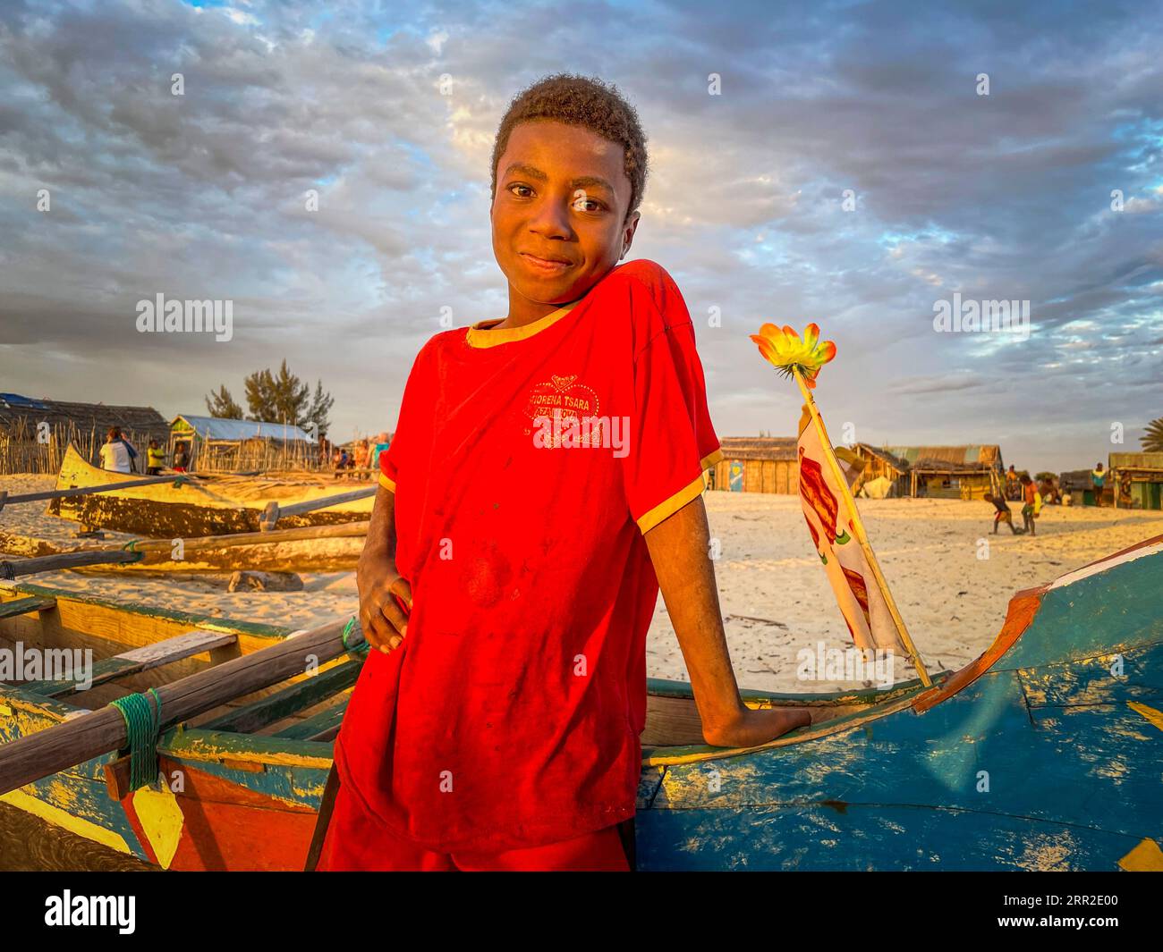 Madagascar, portrait of a young boy Stock Photo - Alamy