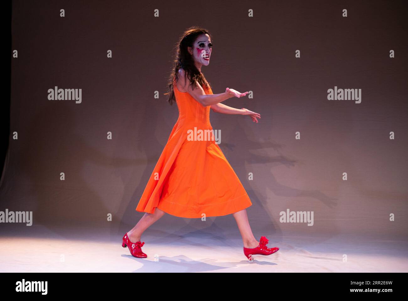 Actress Maria Jaimez performs during the presentation of the 'La Tuerta ...