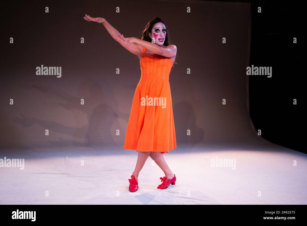 Actress Maria Jaimez performs during the presentation of the 'La Tuerta ...