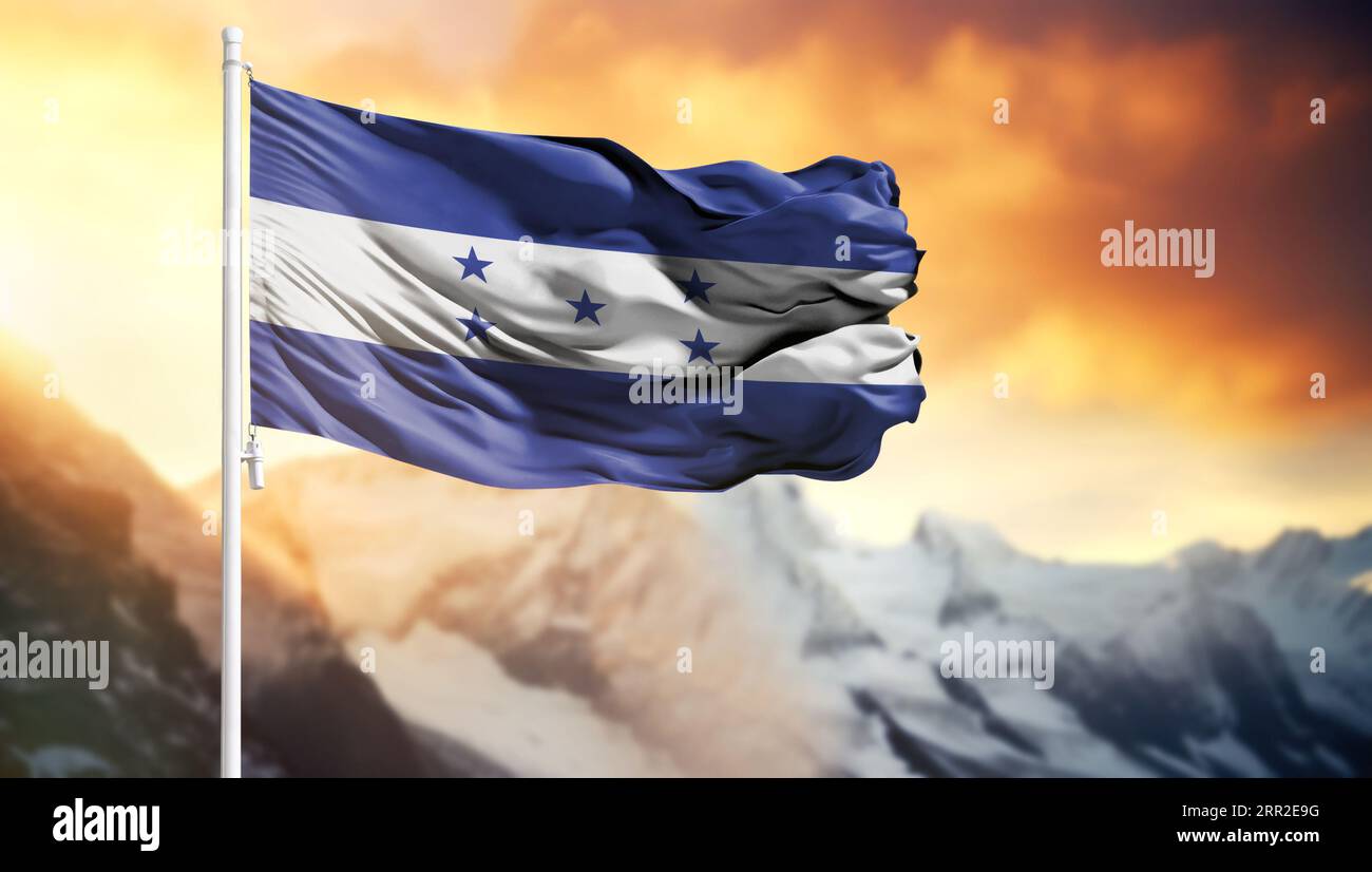 Waving flag honduras usa hi-res stock photography and images - Alamy