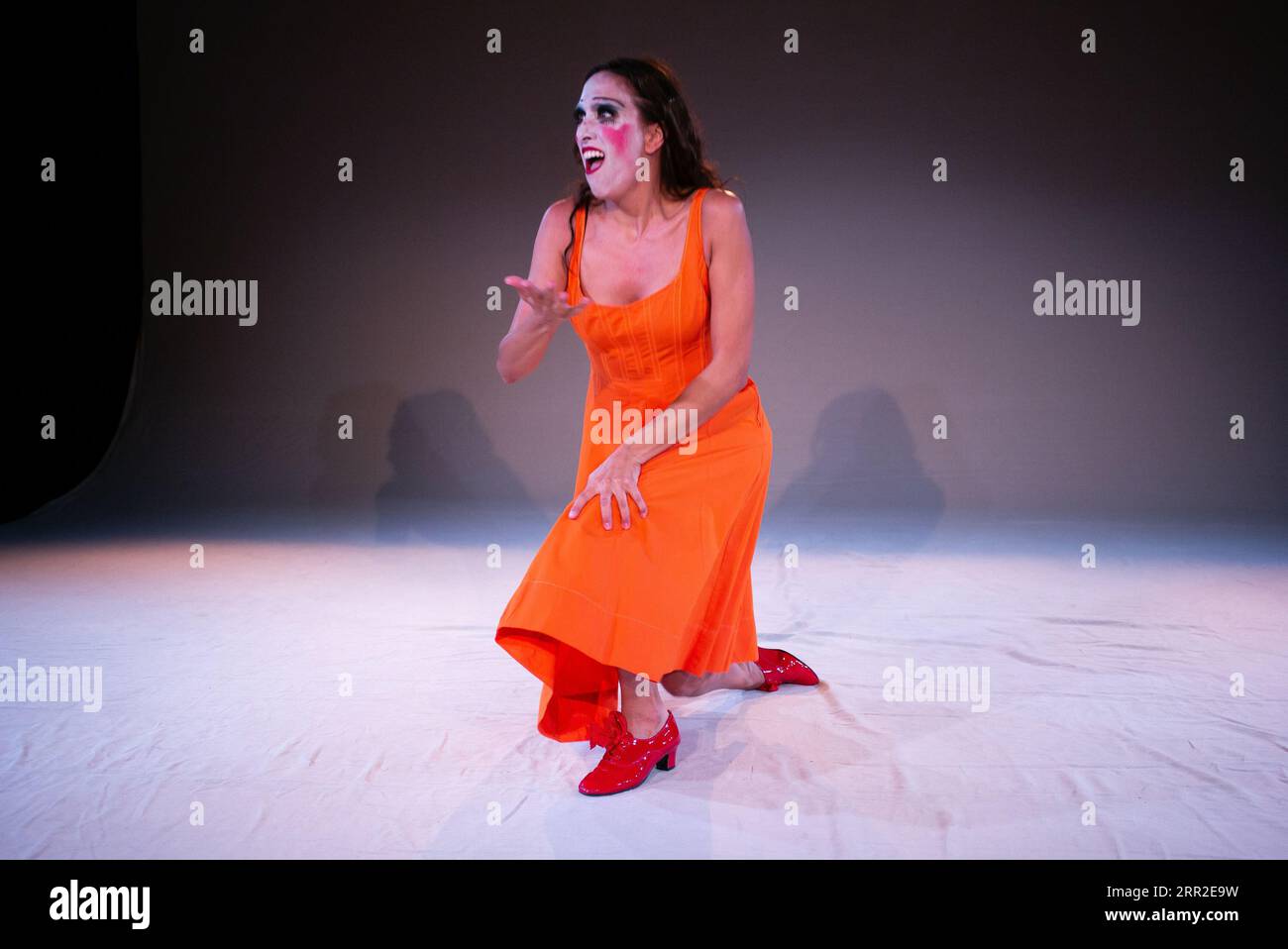 Actress Maria Jaimez performs during the presentation of the 'La Tuerta ...