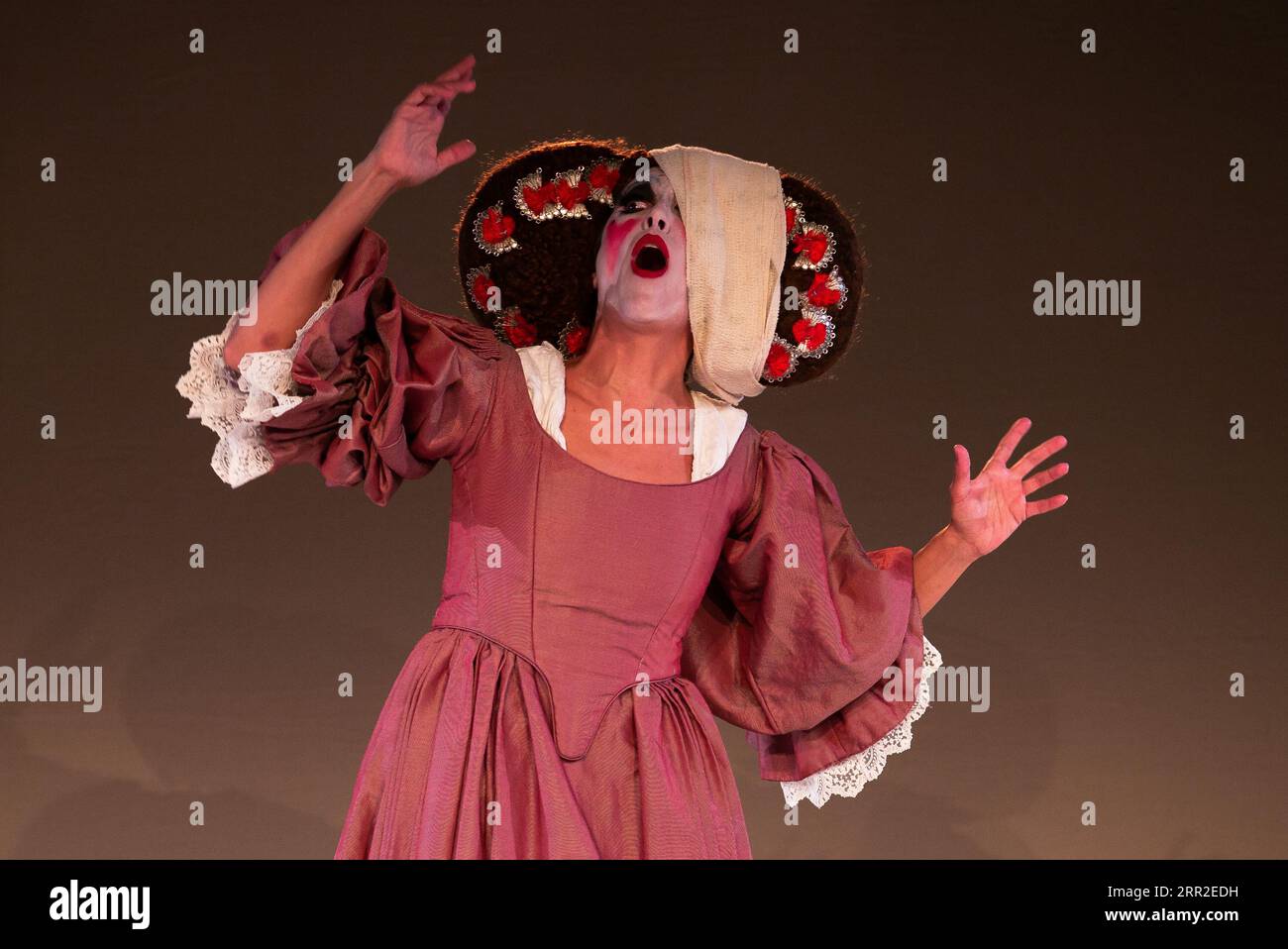 Actress Maria Jaimez performs during the presentation of the 'La Tuerta ...