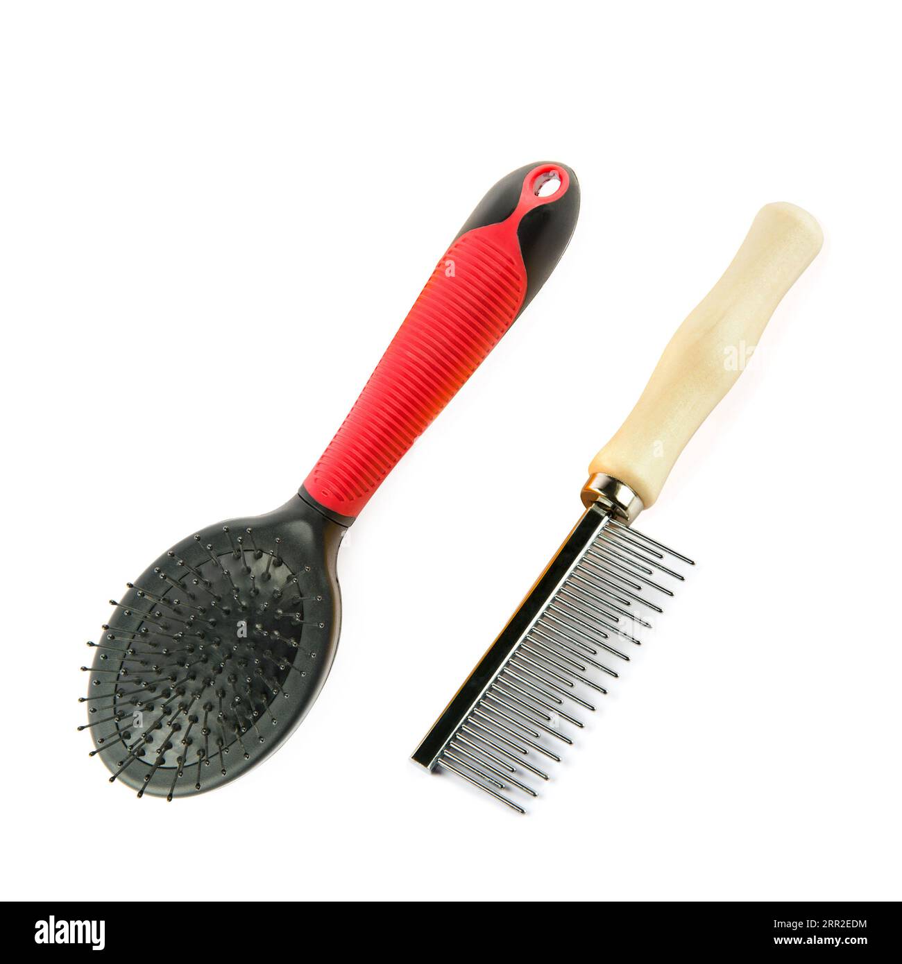 Set of combs for animals isolated on white background. Collage Stock ...