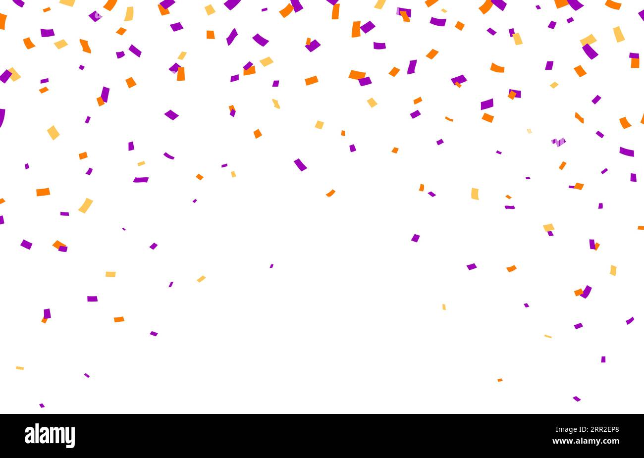 Halloween orange and purple carnival confetti. Vector background with ...
