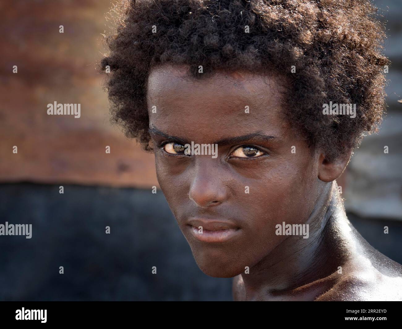Young man of the Afar, portrait, Ethiopia Stock Photo - Alamy