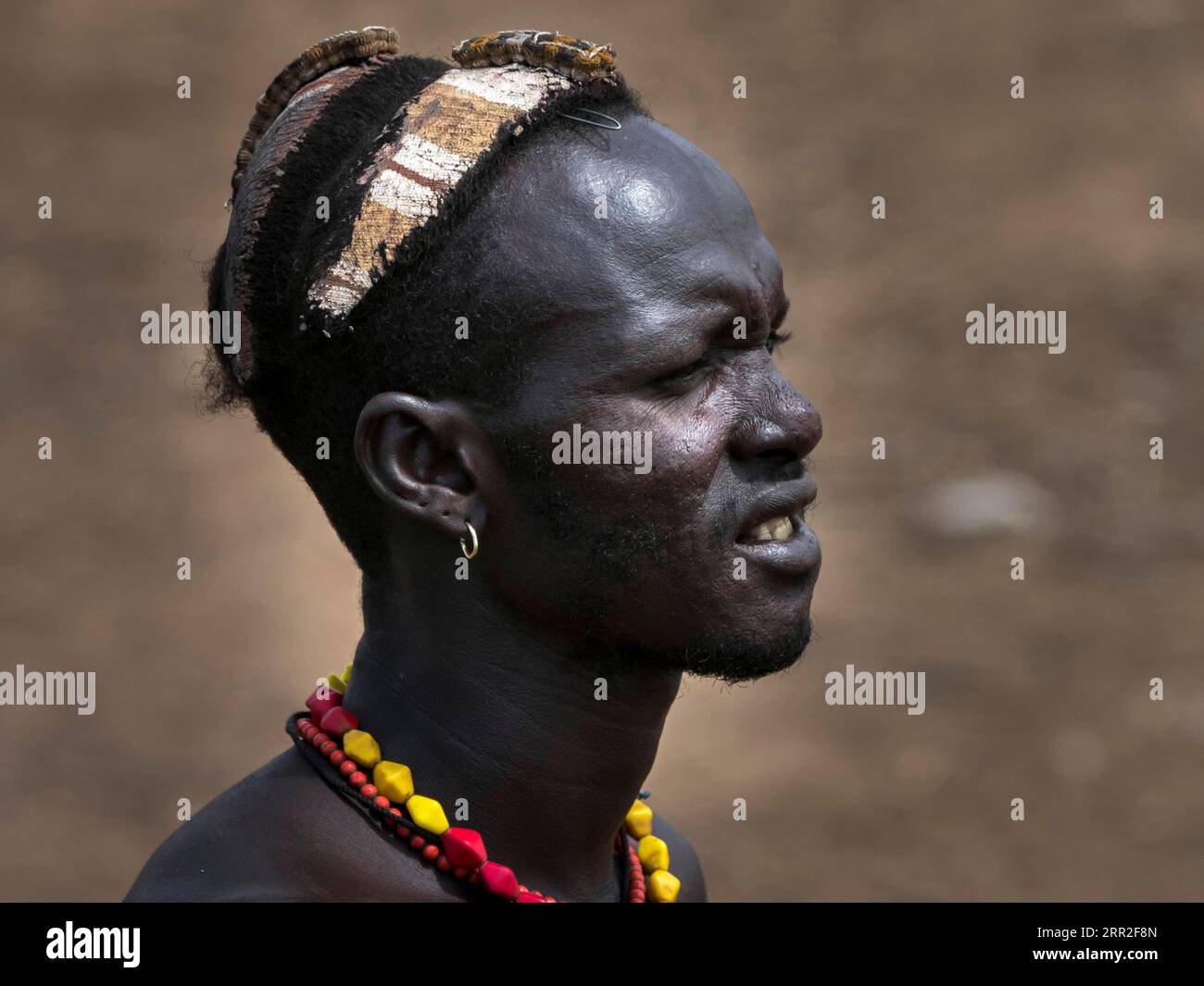 Portrait, Man, Warrior of the Dassanech, Ethiopia Stock Photo - Alamy