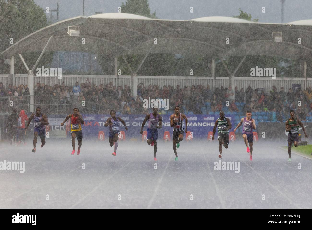 Uk Athletics Championships Manchester 2023, Men 100m Final Stock Photo ...