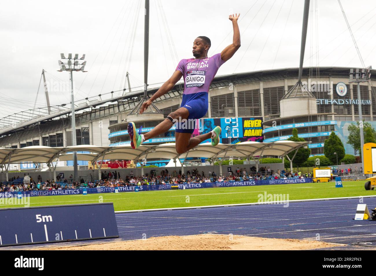 Uk Athletics Championships Manchester 2023 Men Long Jump Final Stock ...