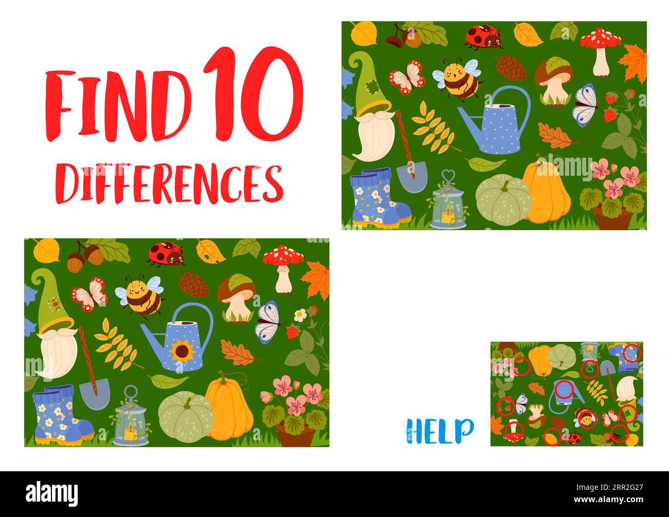 Spot the difference puzzle hi-res stock photography and images - Alamy
