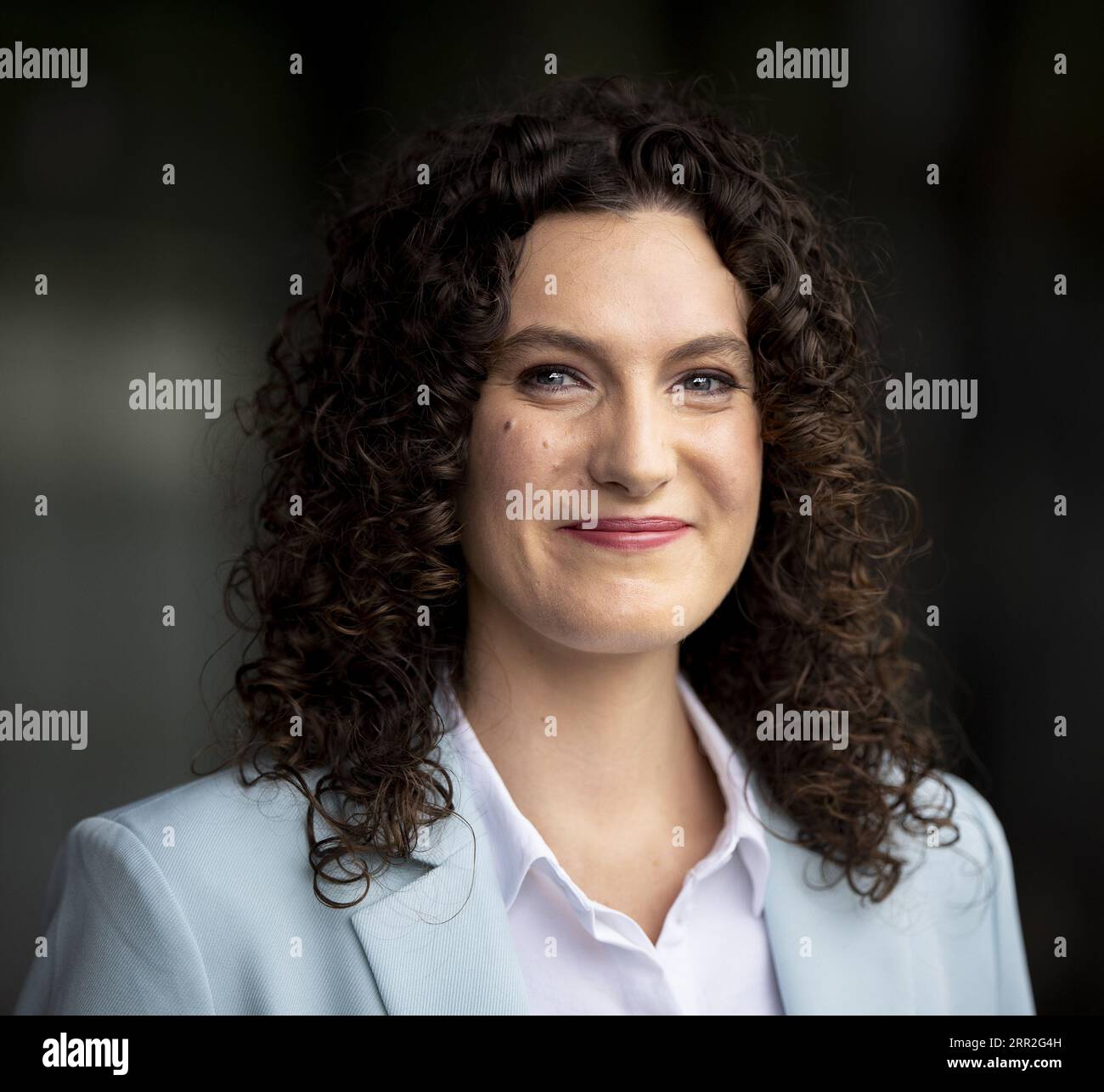 HILVERSUM - Portrait of Roosmarijn Knol, weather forecaster for the NOS ...