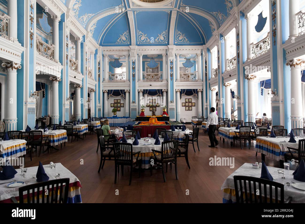 Restaurant, Lalitha Mahal Palace Hotel, Mysore, Karnataka, India Stock ...