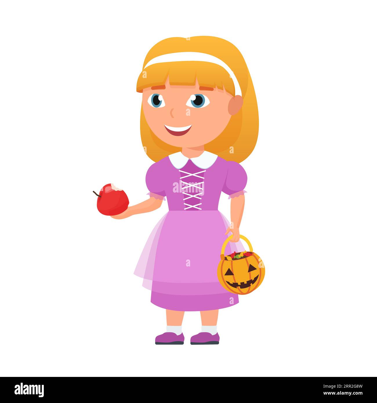 Trick or treat halloween girl. Children costume for halloween party ...