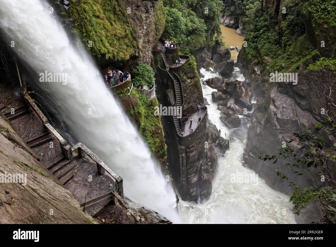 Pailon del Diablo Waterfall, Ecuador Stock Photo - Alamy