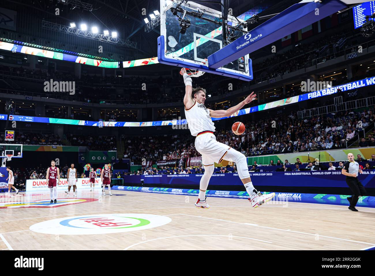 Manila, Philippines. 6th Sep, 2023. Germany's Moritz Wagner dunks ...