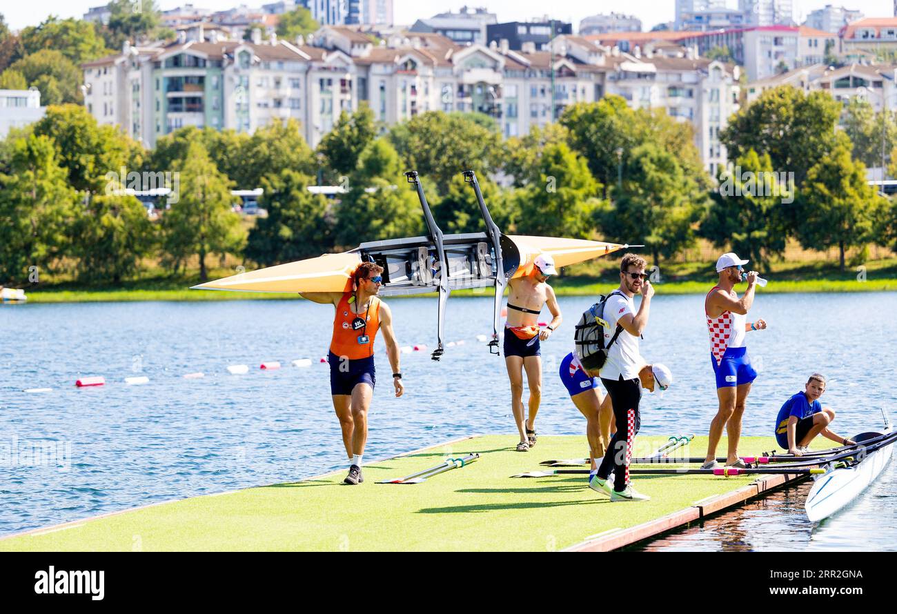 BELGRADE - Melvin Twellaar and Stef Broenink in action during the ...