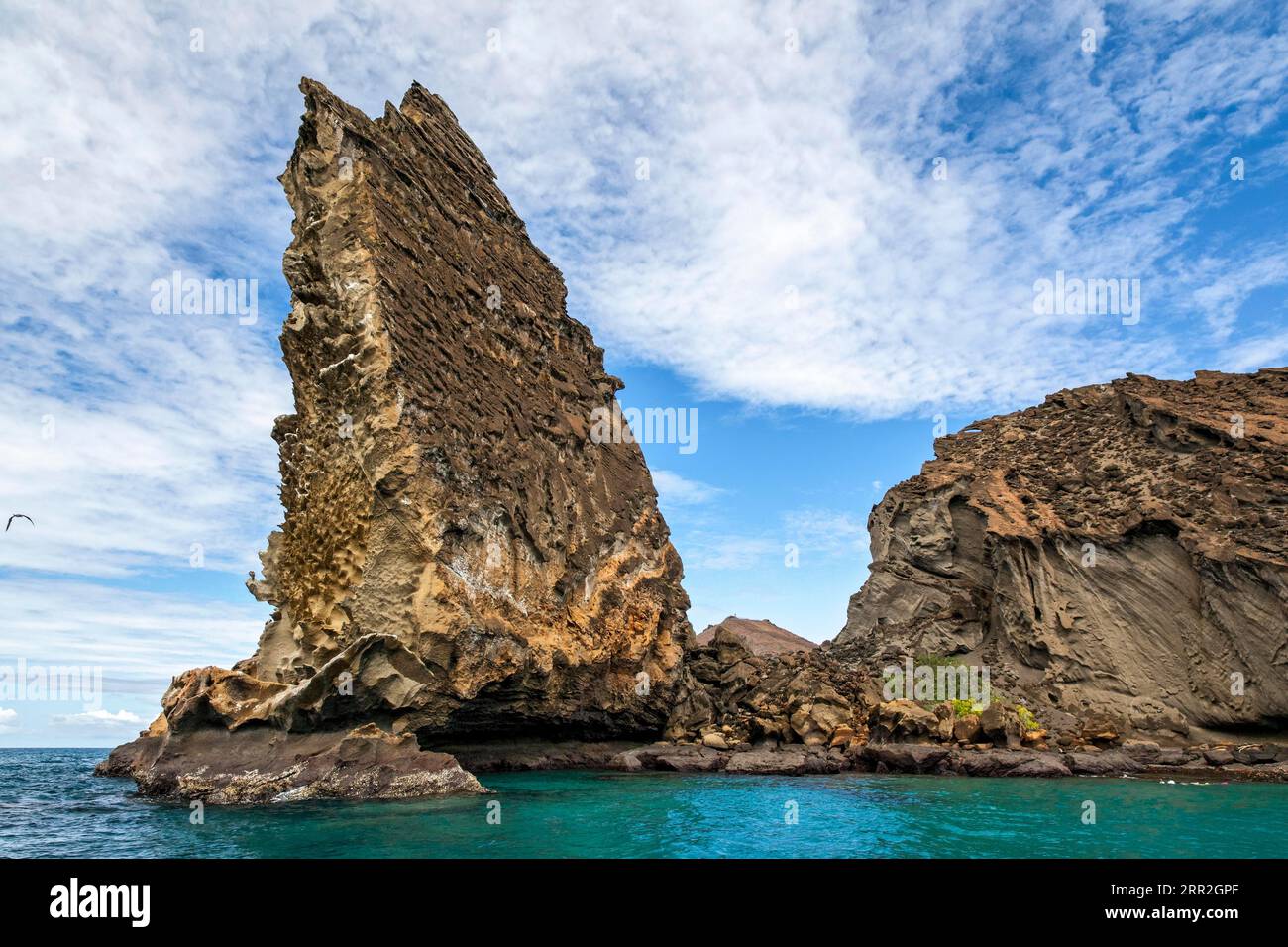 Pinnacle Rock, Bartolome Island, Galapagos Islands, Ecuador Stock Photo ...