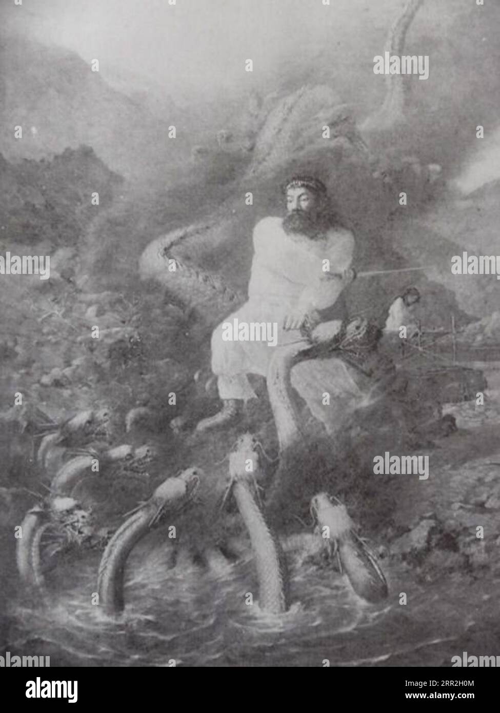 Susanoo-no-mikoto Killing Eight-Headed Serpent 1895 Meiji period (23 ...