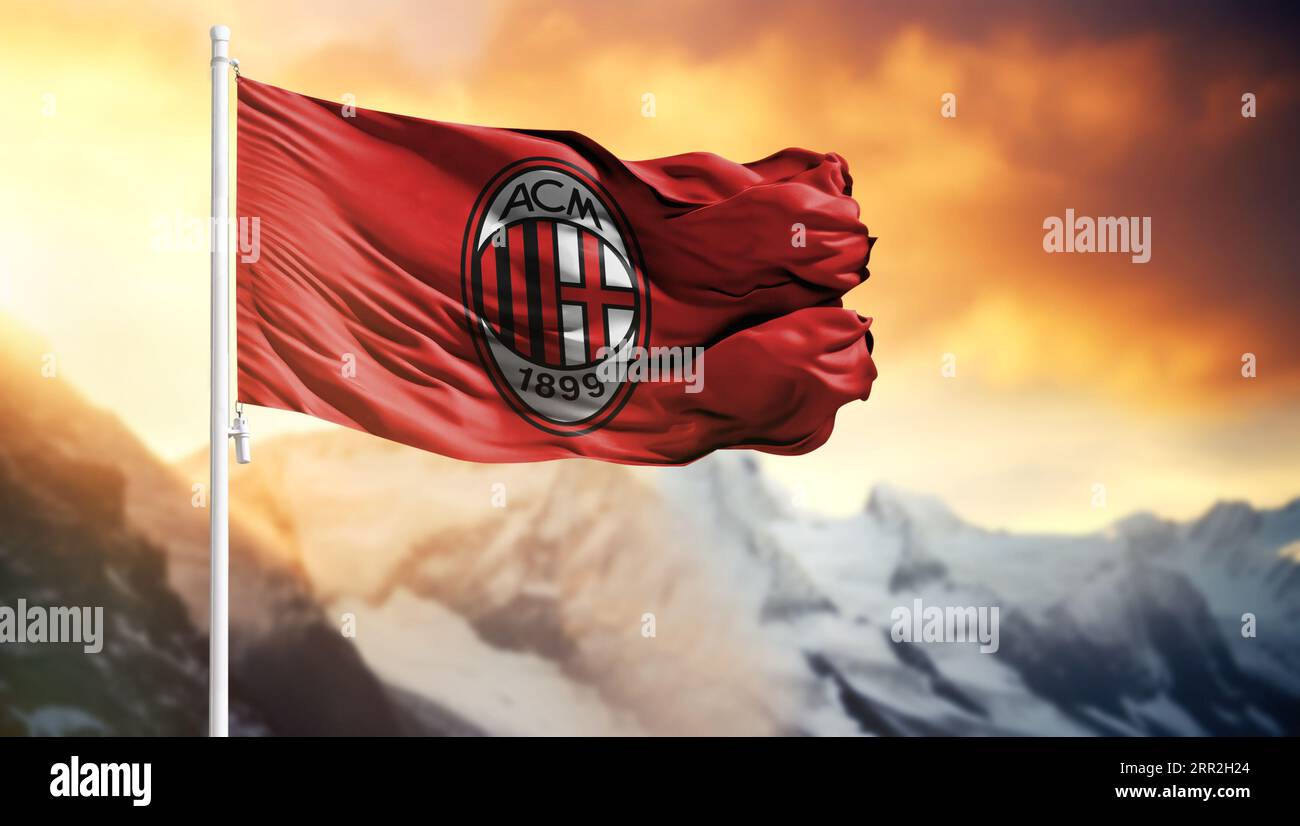 Flag of Football Club ACM Stock Photo - Alamy