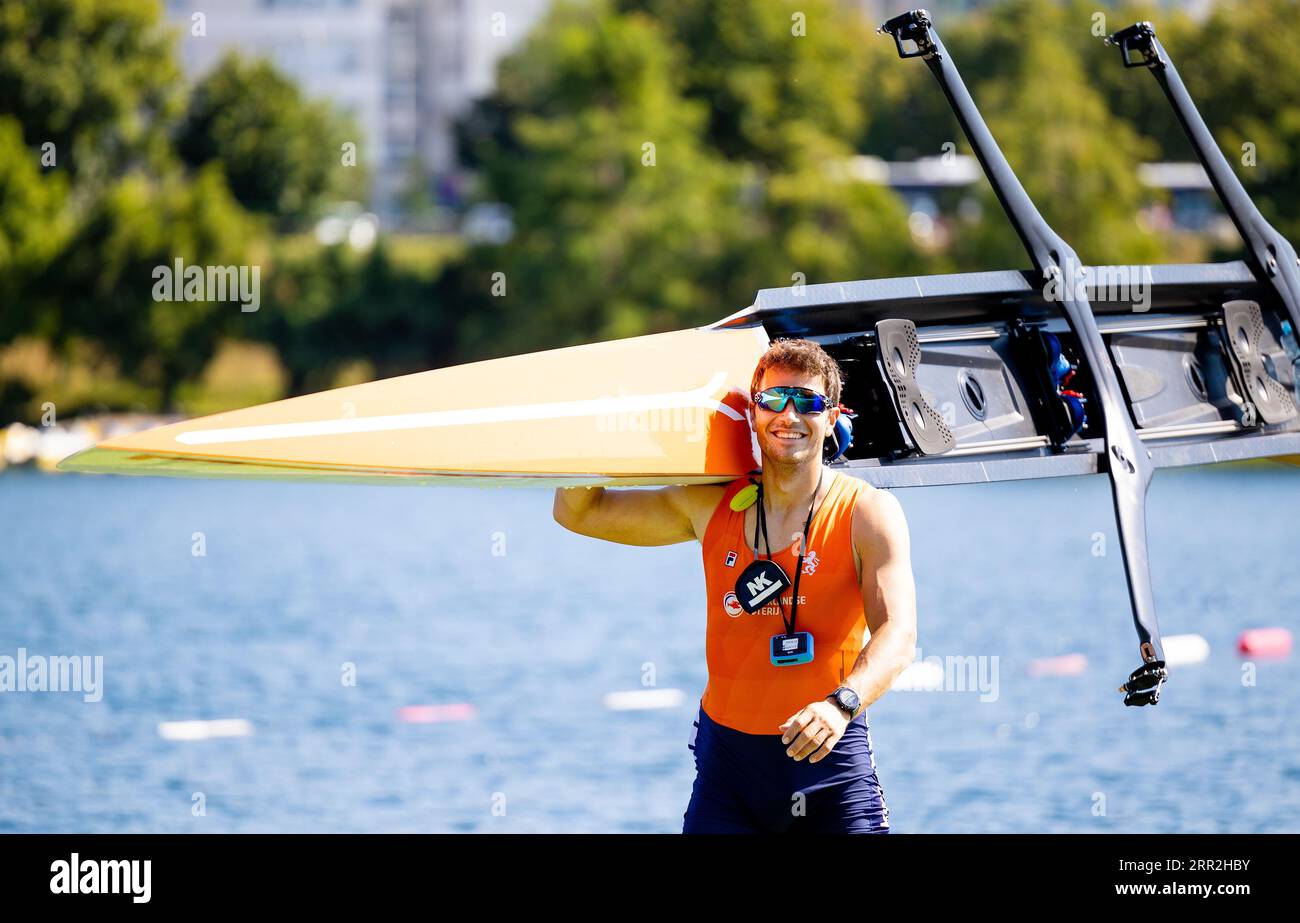 BELGRADE - Stef Broenink in action during the fourth day of the World ...