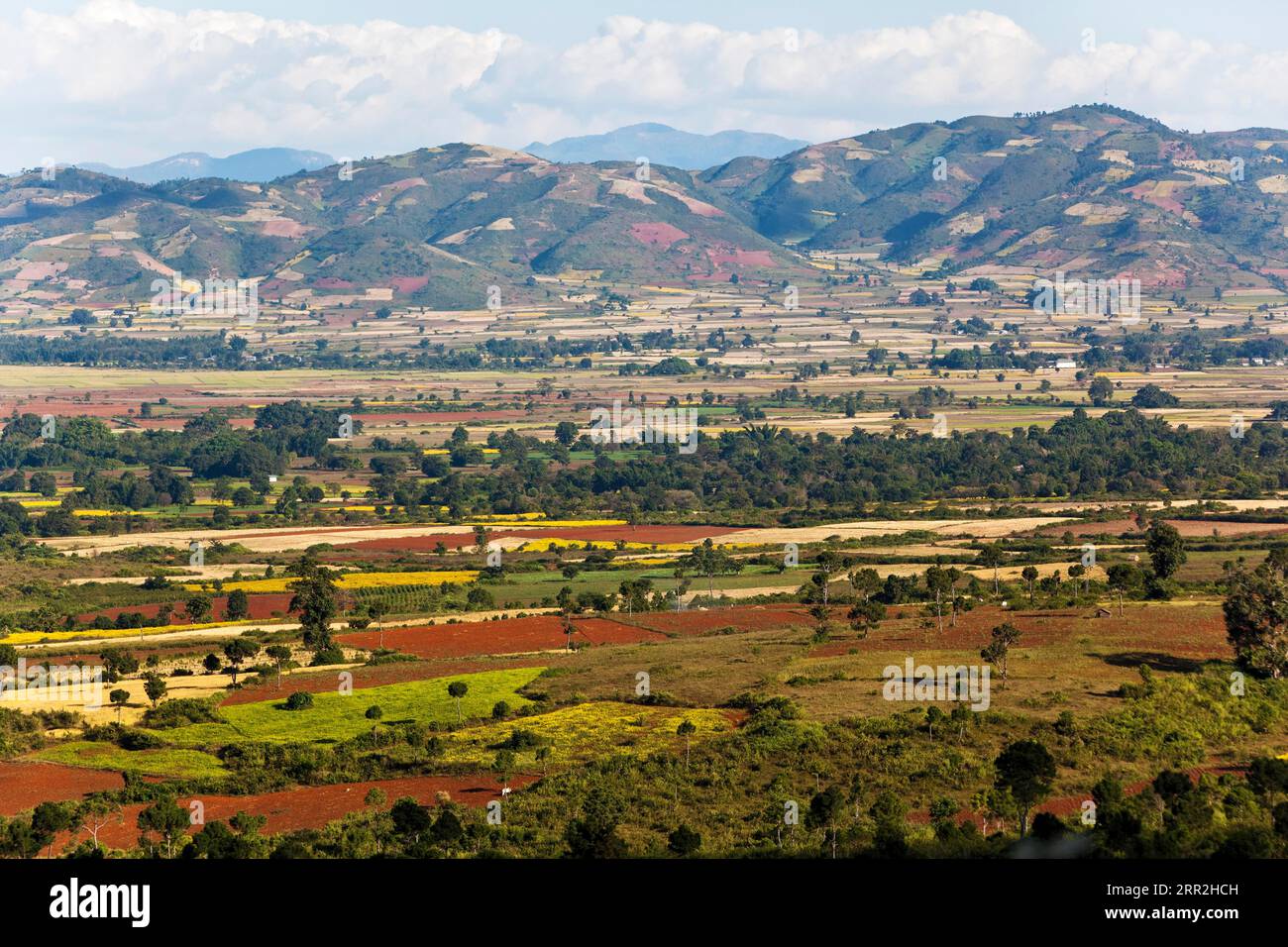 Landscape near Kalaw, Kalaw, Shan State, Myanmar, Burma Stock Photo - Alamy