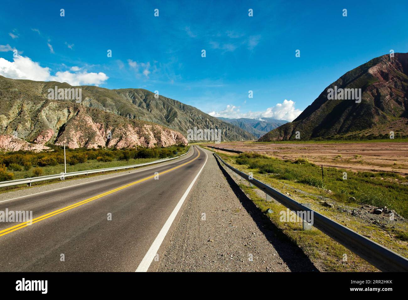 Road in the Quebrada de Humahuaca Gorge, Argentina, South America Stock ...