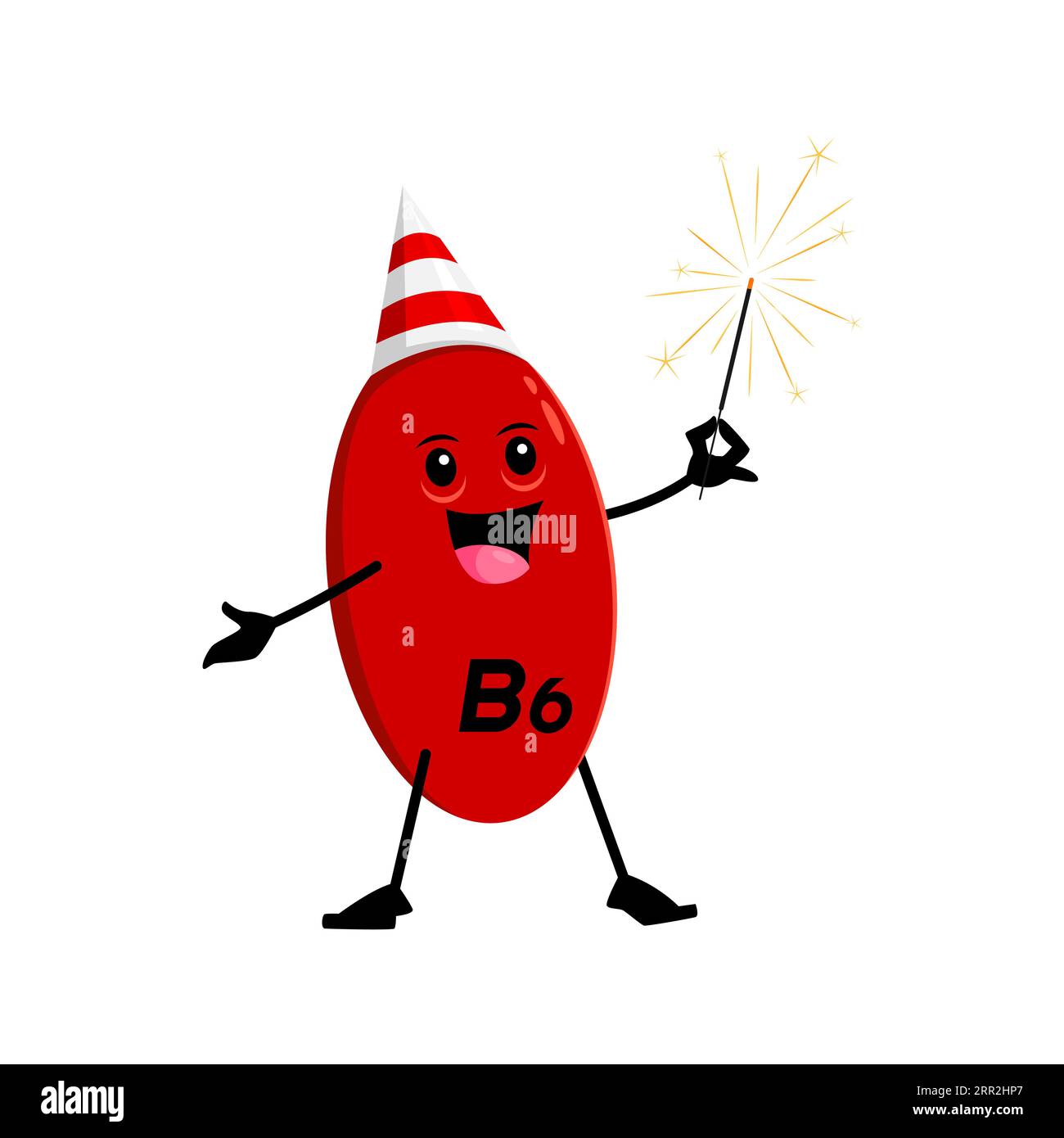 Christmas cartoon vitamin character Stock Vector Images - Alamy