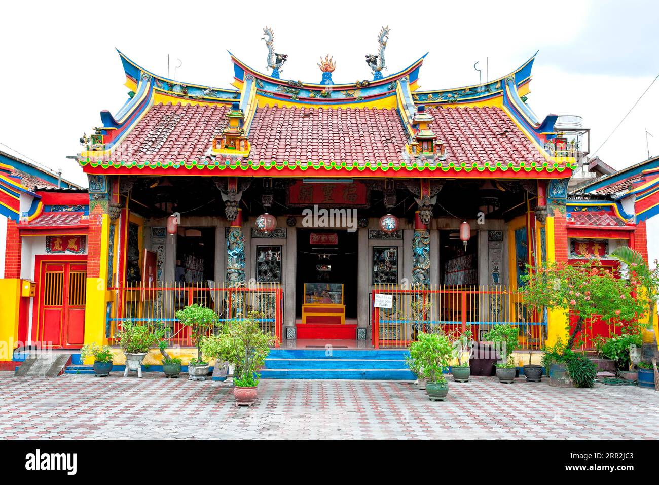 Chinese temple, Yogyakarta, Java, Indonesia, Southeast Asia Stock Photo ...