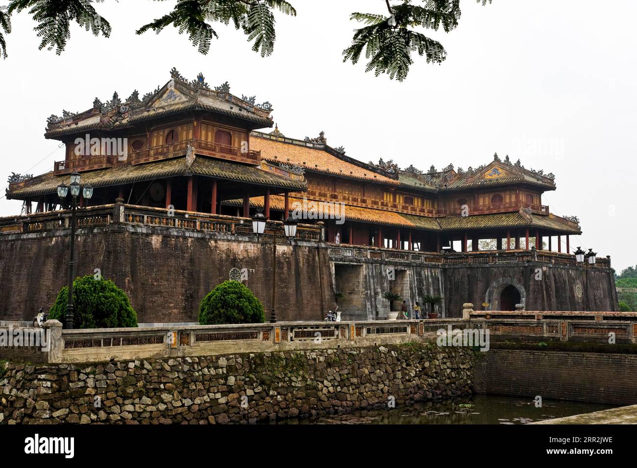 Gate to the old imperial palace, Hue, Vietnam, Southeast Asia Stock ...