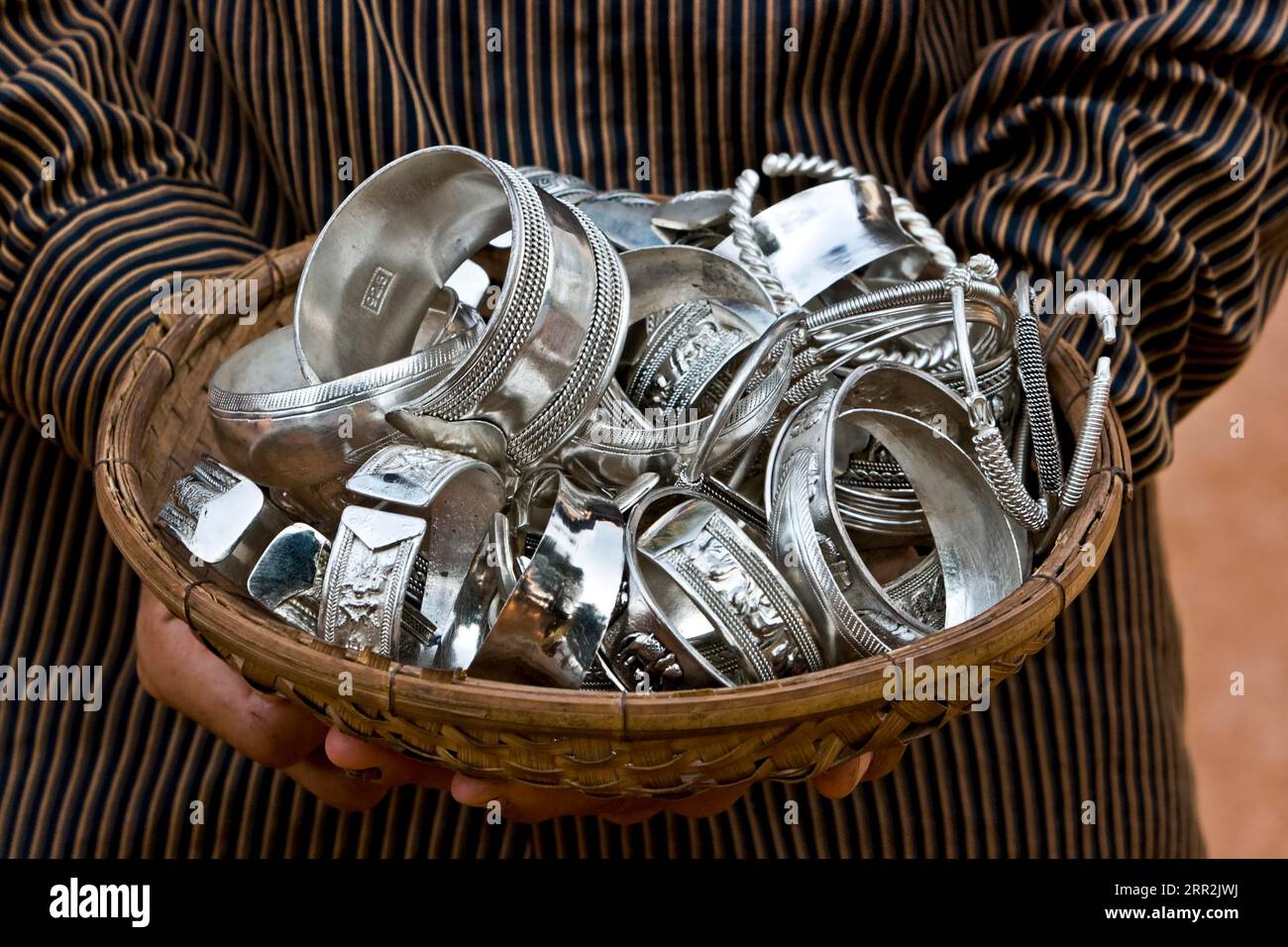 Khmer silver, silver jewellery, Cambodia, Southeast Asia Stock Photo ...