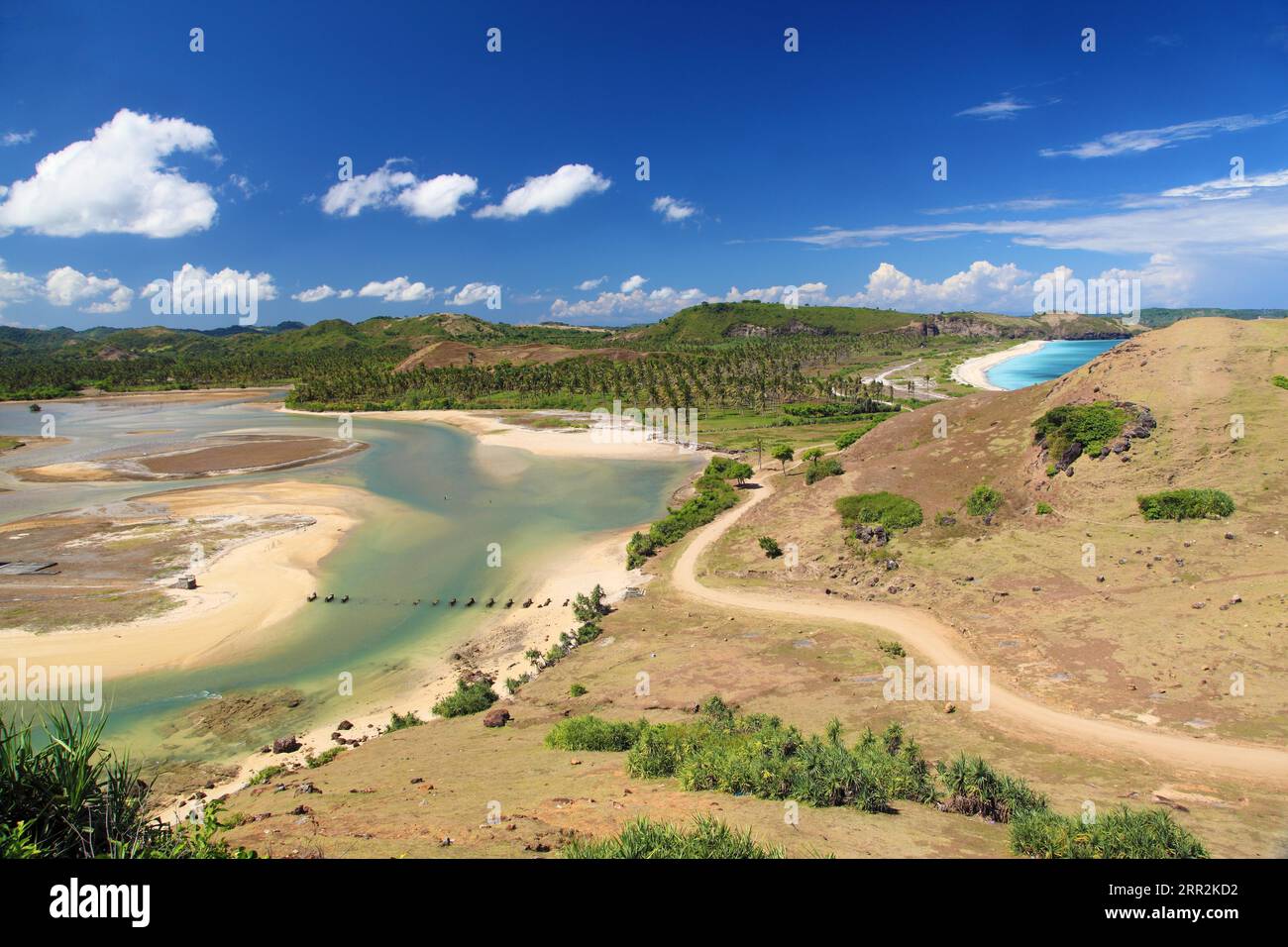 Landscape, South Coast, Lombok, Indonesia, Southeast Asia Stock Photo ...