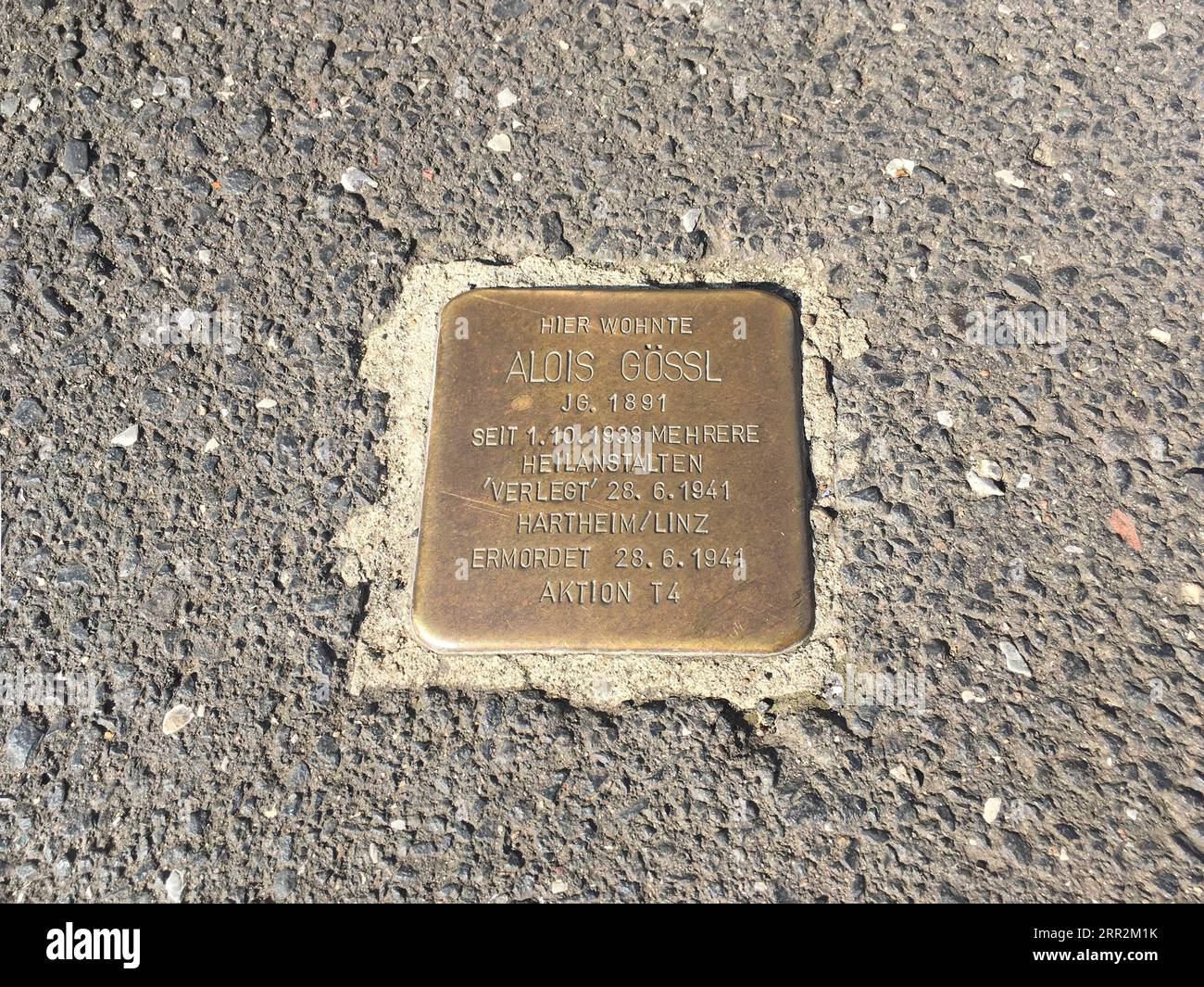 Stolperstein, Aktion T4, mass murder of the physically and mentally ...