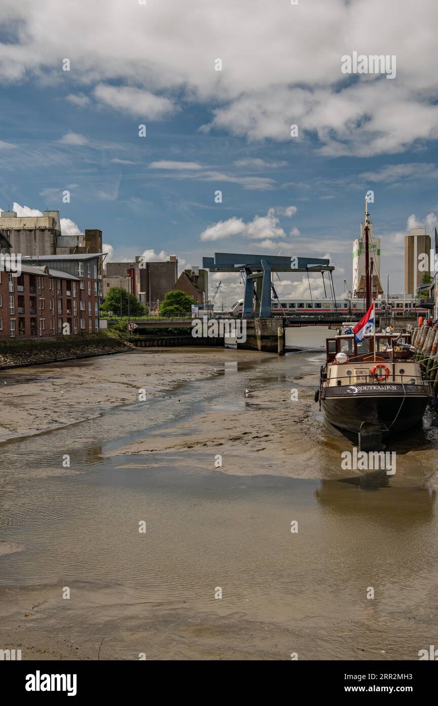 Port of the city of Husum Stock Photo - Alamy