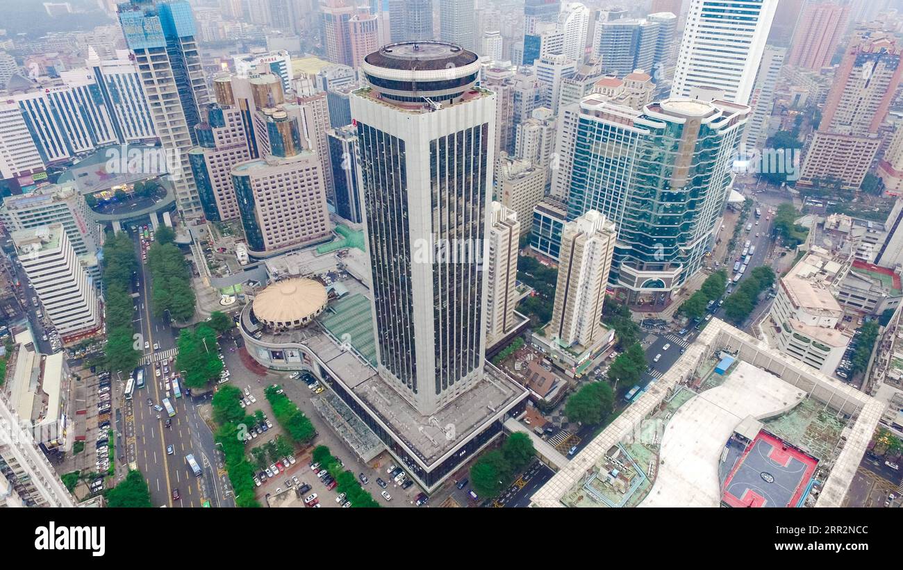 201015 -- SHENZHEN, Oct. 15, 2020 -- Aerial photo taken on April 26 ...
