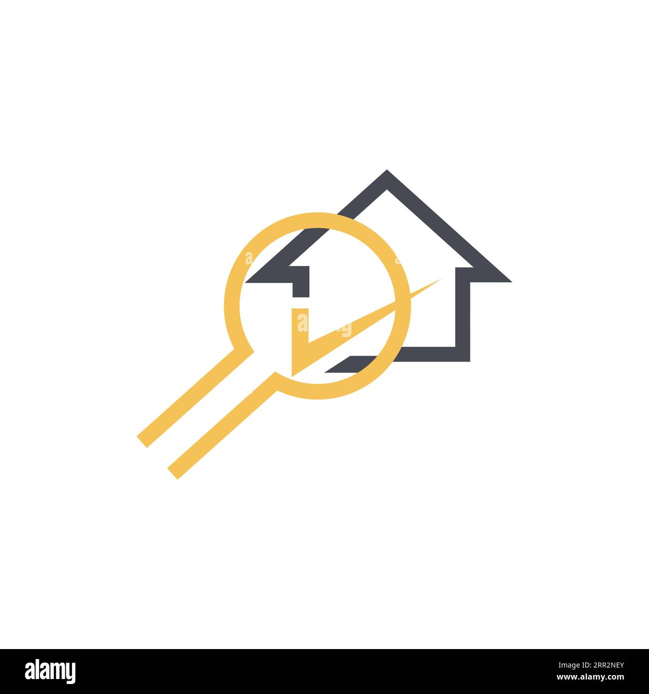 Home inspection logo design template vector image. Illustration vector ...