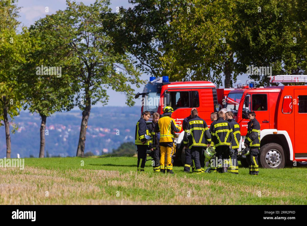 During controlled field fires, the firefighters were able to test ...
