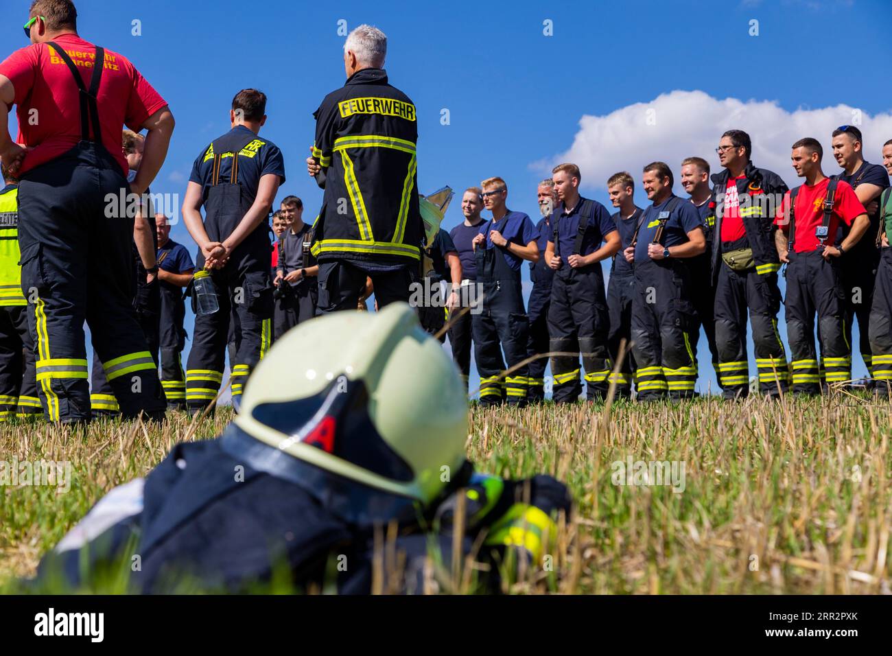 During controlled field fires, the firefighters were able to test ...