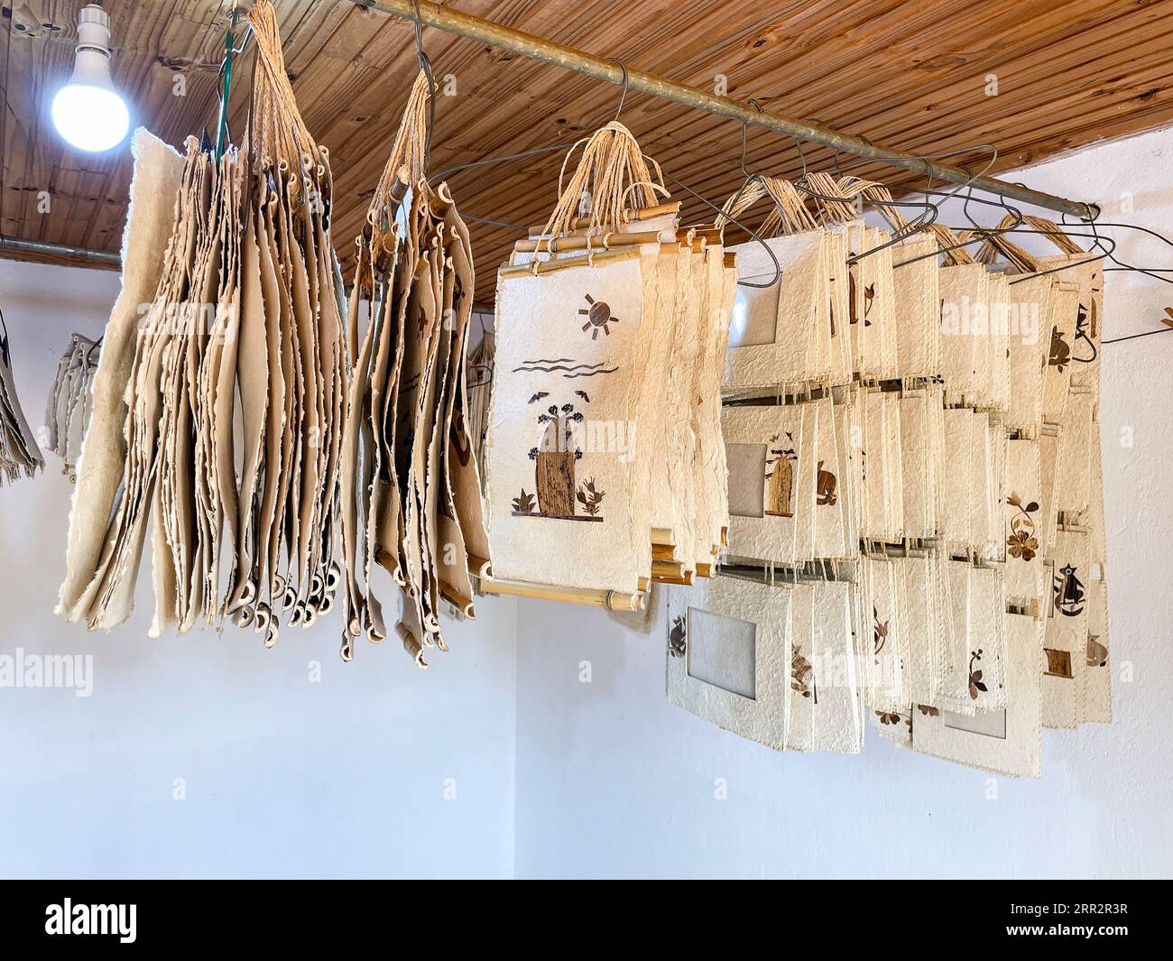 Madagascar, Ambalavao, Antemoro Paper factory shop Stock Photo - Alamy