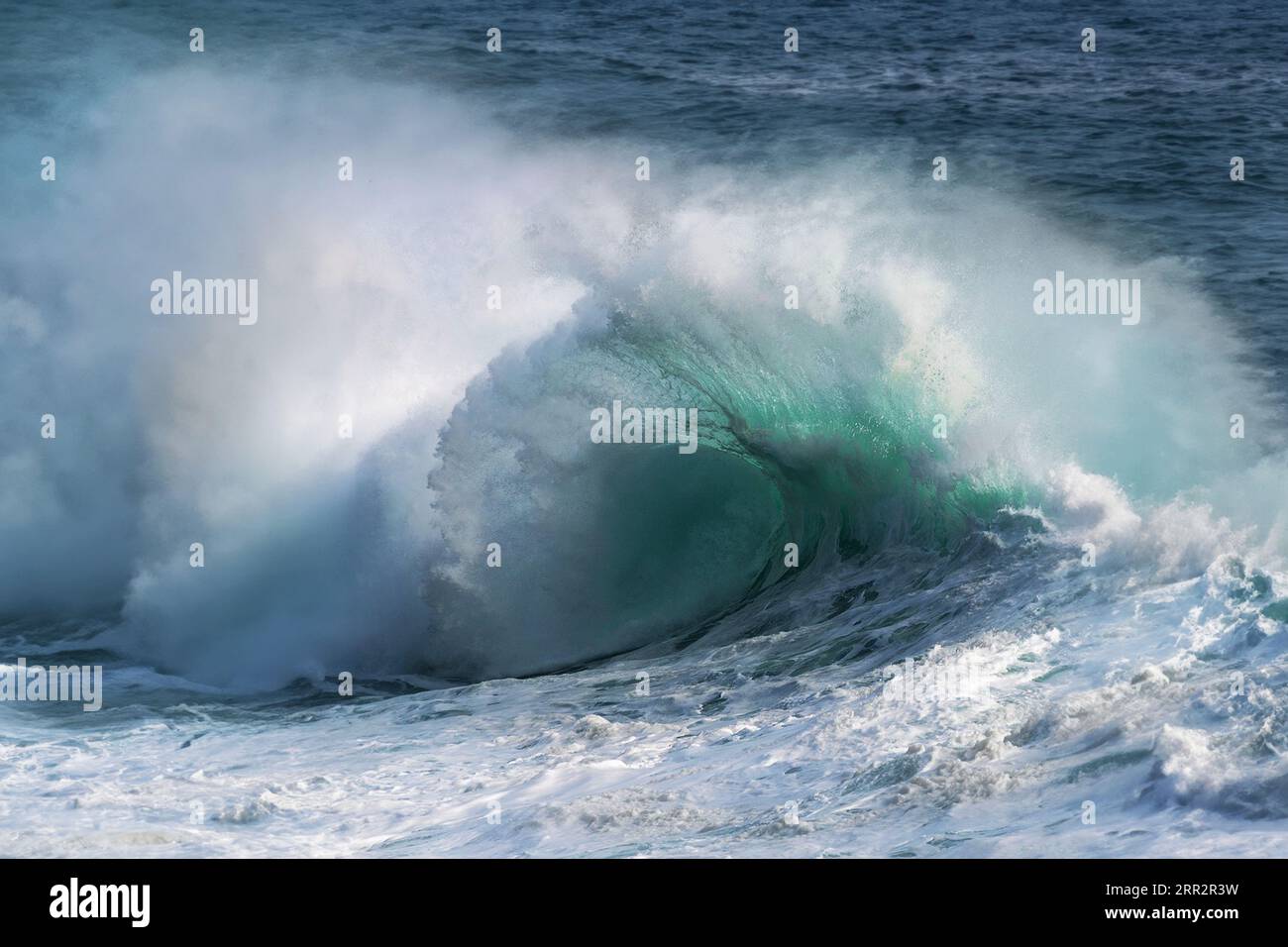 waves crashing on the beach Stock Photo - Alamy
