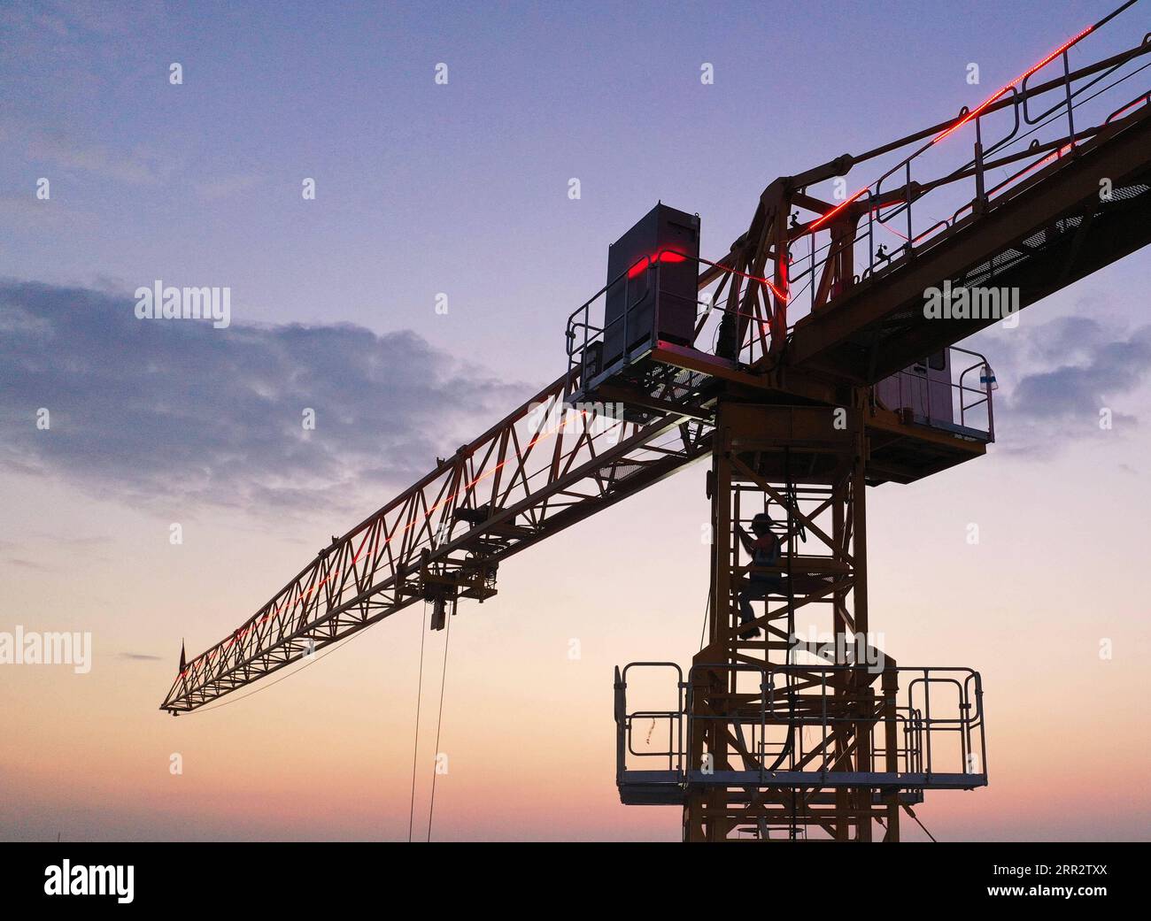 Tower crane driver china hi-res stock photography and images - Alamy
