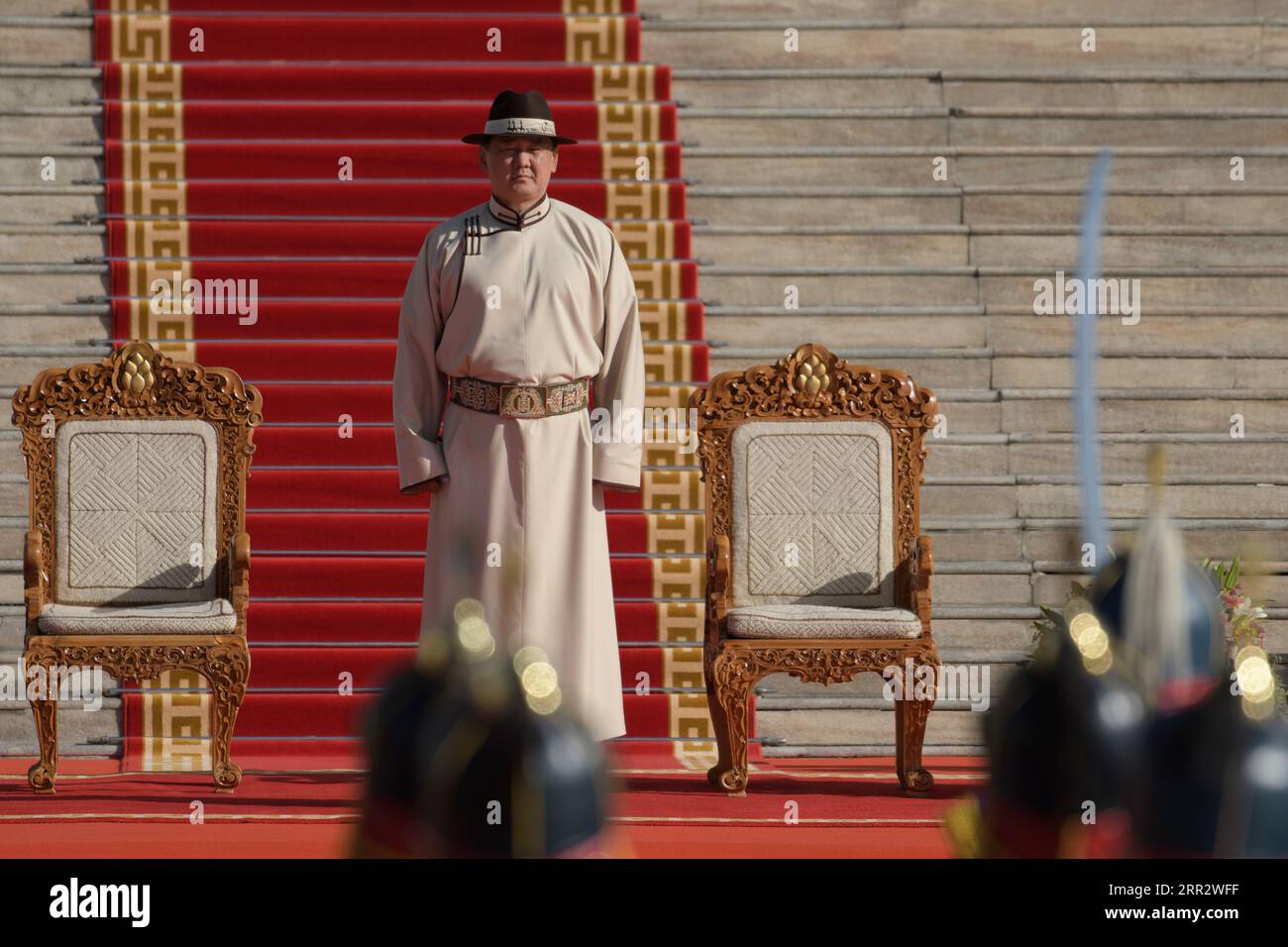 Ulaanbaatar, Mongolia. 2nd Sep 2023. President Khurelsukh Ukhnaa ...