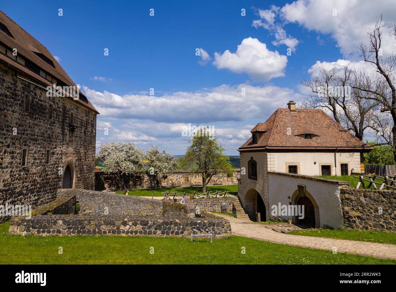 Stolpen Castle, which in its history was converted from a hilltop ...