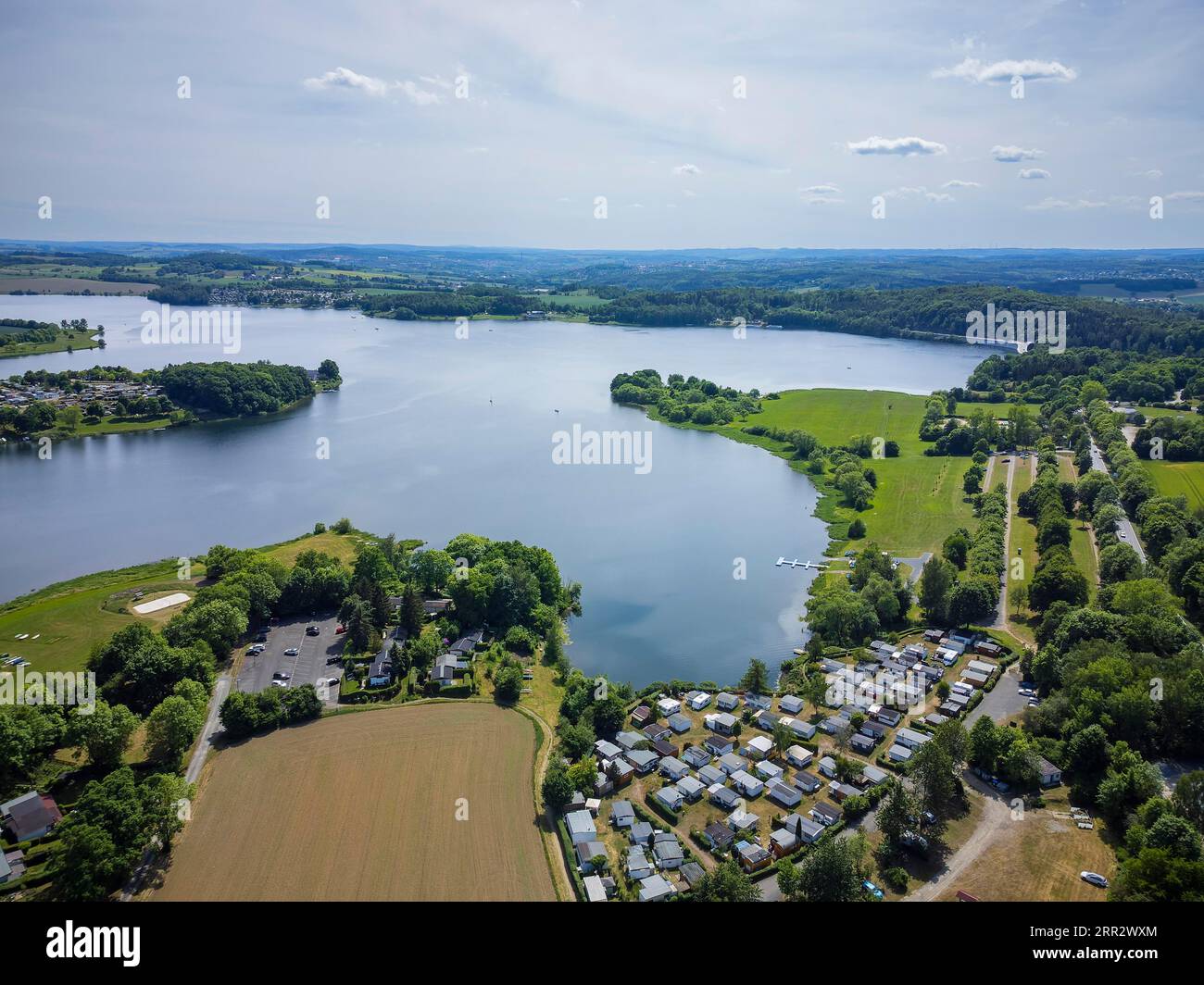 The Poehl dam is the second largest dam in Saxony in terms of storage ...