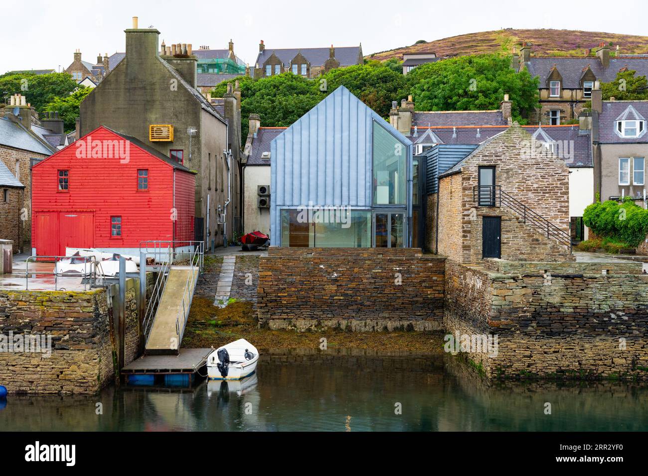 View of Pier Arts Centre in Stromness waterfront on West Mainland ...