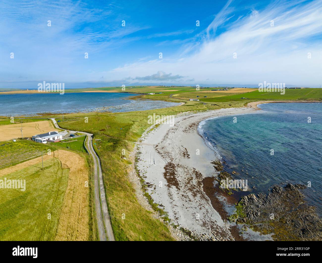 Aerial view of beaches at Taracliff Bay and Peter’s Pool at Sandi Sands ...
