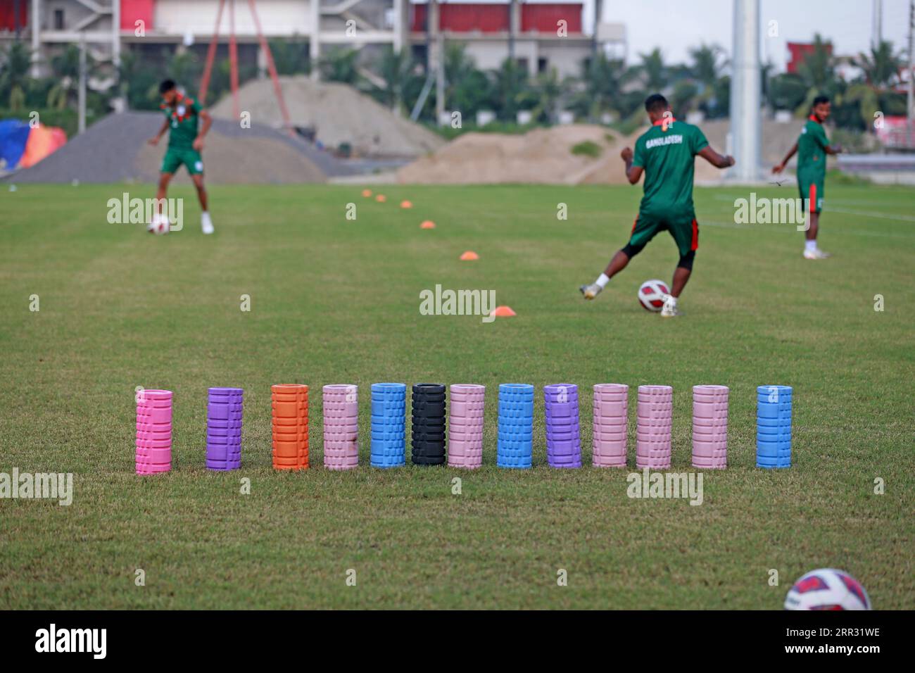 Sports practice gear display as Bangladesh national Football Team ...