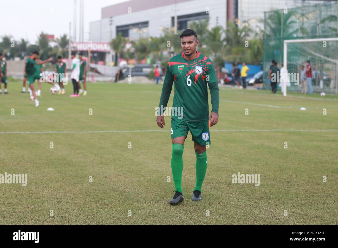 Captain Jamal Bhuyan as Bangladesh national Football Team attends ...