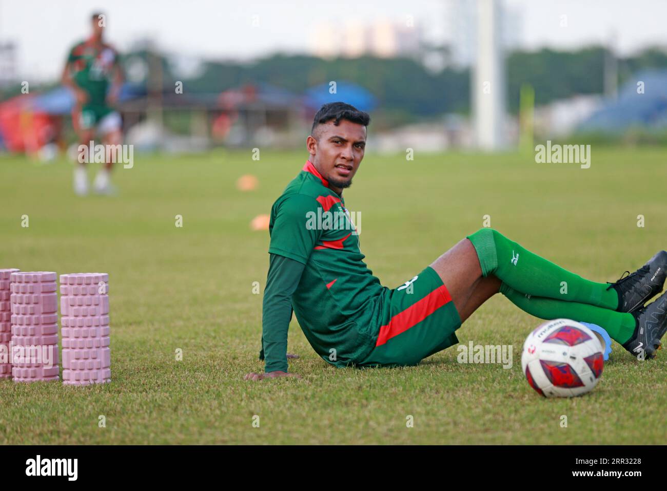 Captain Jamal Bhuyan as Bangladesh national Football Team attends ...
