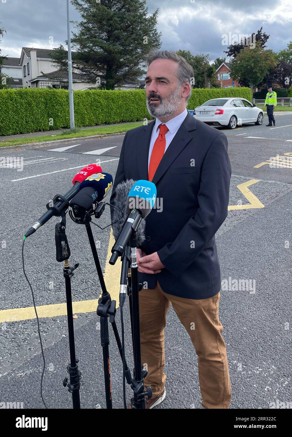 Principal of Gaelscoil Chnoc Liamhna, Carthaigh O Cuill warning people ...