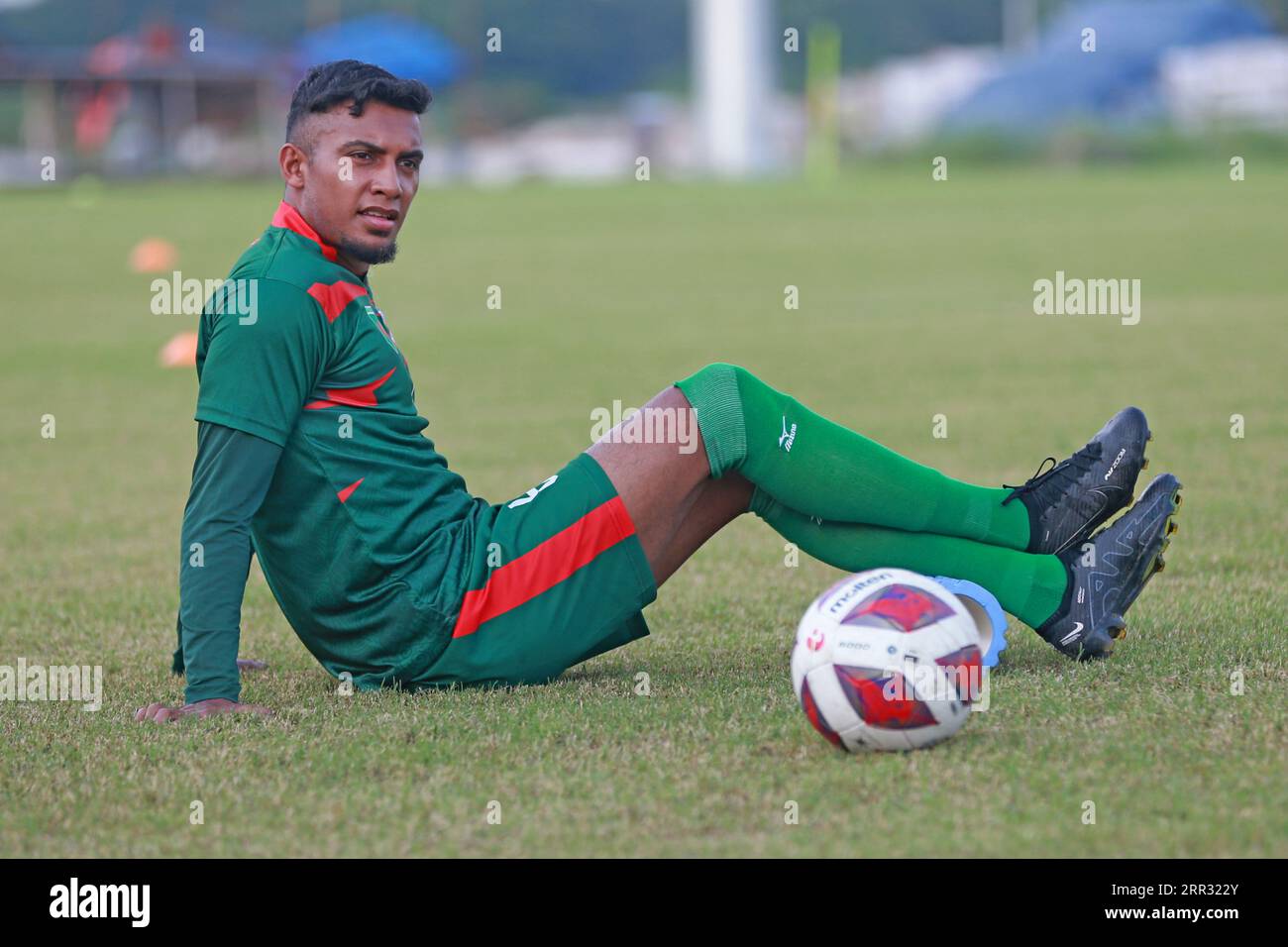Captain Jamal Bhuyan as Bangladesh national Football Team attends ...